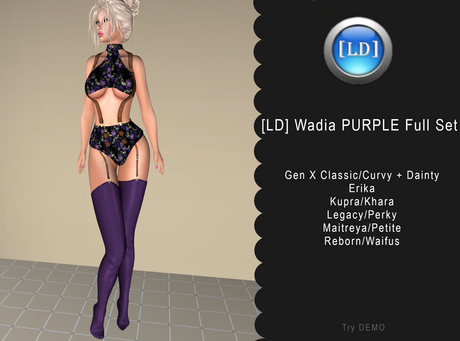 Second Life Marketplace - [LD] Wadia PURPLE Full Set